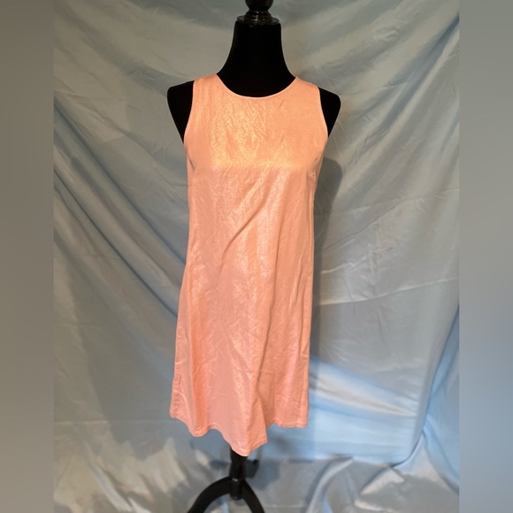LOFT | Dresses | Nwt Loft Linen Pink Shimmer Dress | Poshmark